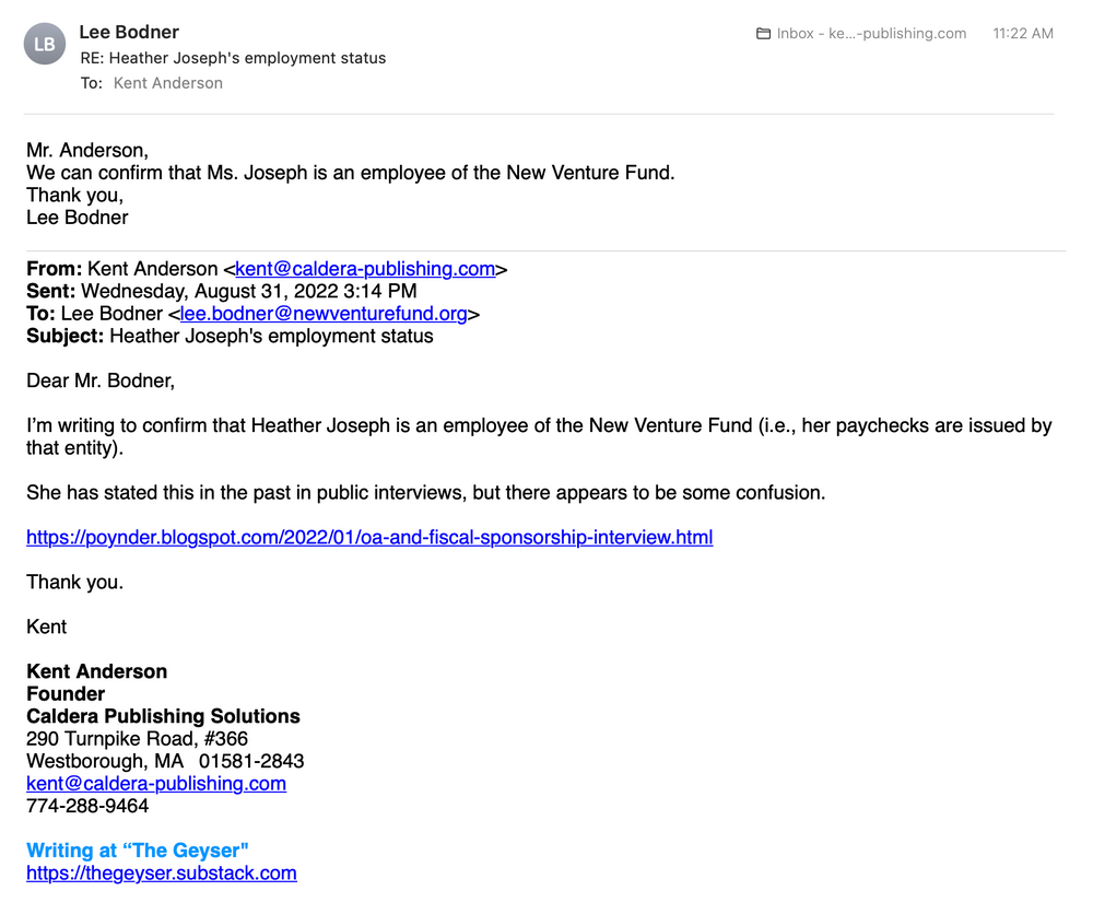 Bodner: Joseph Works for NVF